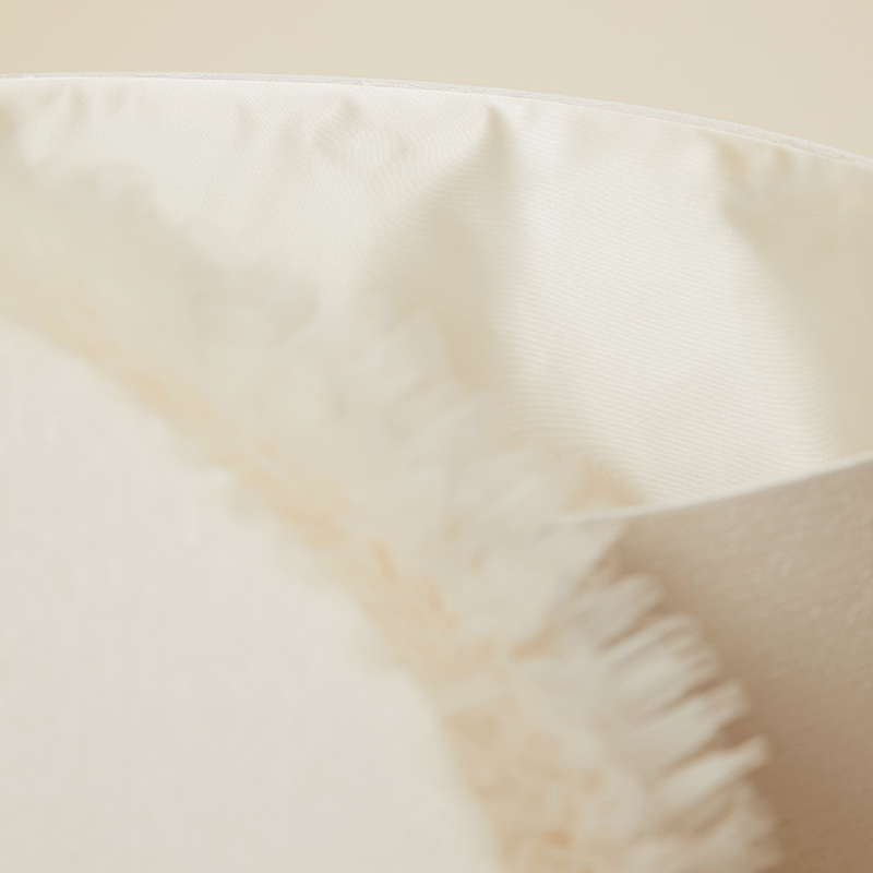 Cufar Oval Cappuccino Personalizabil Elegant Fetite AnneBebe